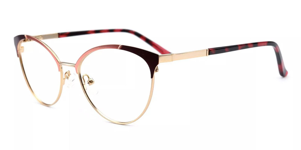 Discount M7017 Prescription Glasses Red | Rx Safety USA